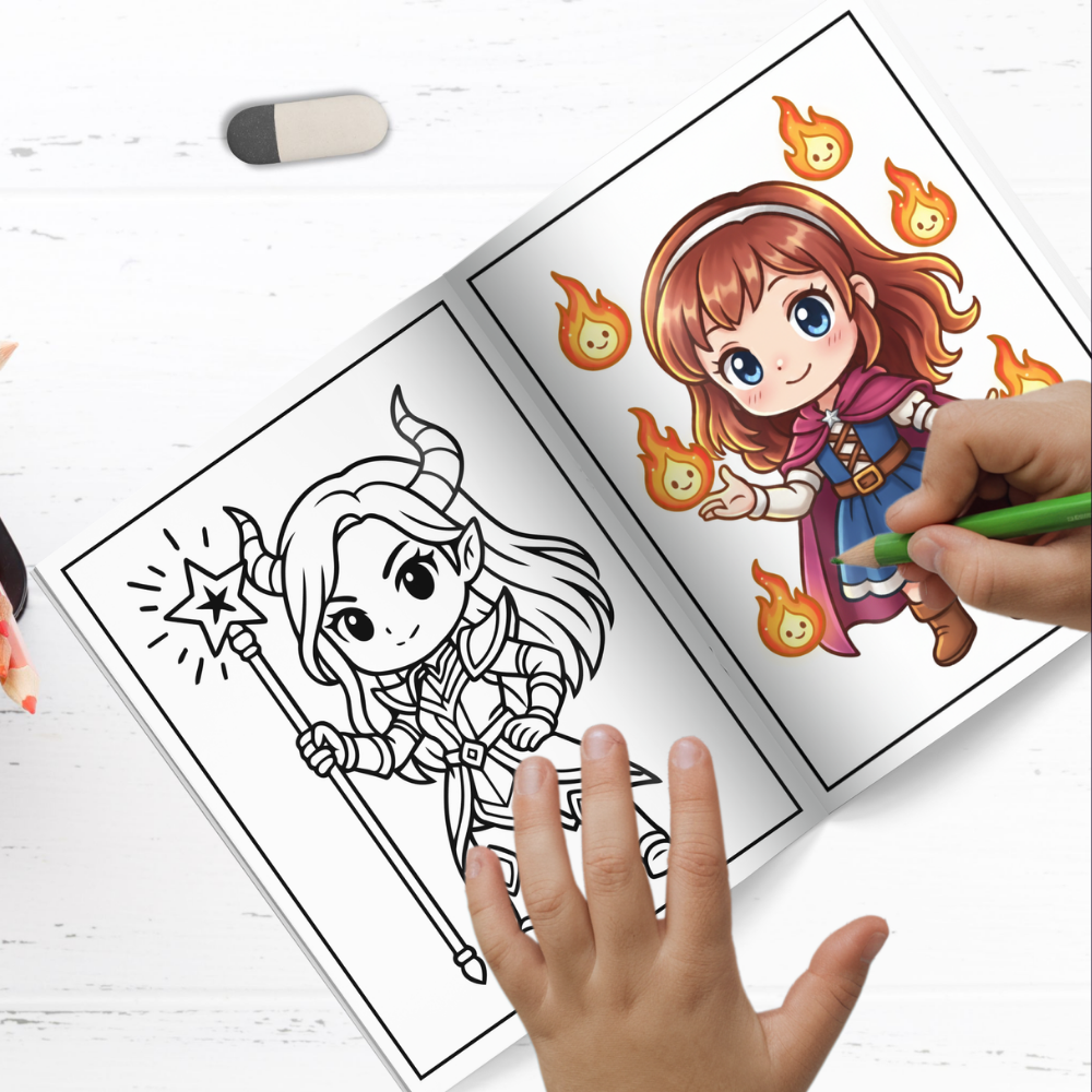 [PDF] 45 Chibi Heroes Monster Hunters Coloring Pages For Kids | Shopee ...