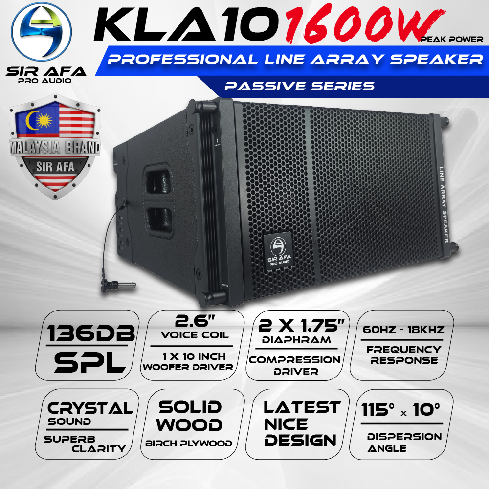 SIR AFA KLA 10 - Single 10 Professional Passive Line Array Speaker ...