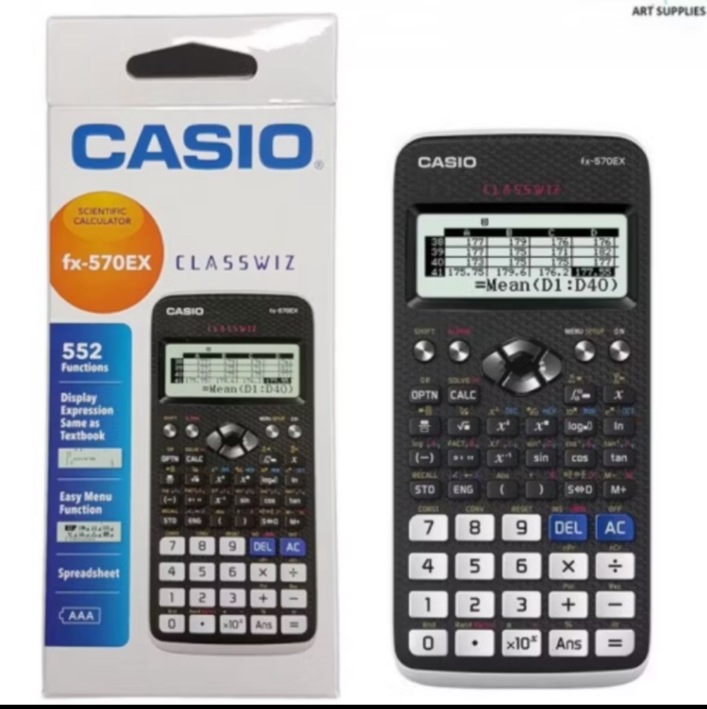 Casio Fx-570Ex Classwiz Scientific Calculator with College ang official ...