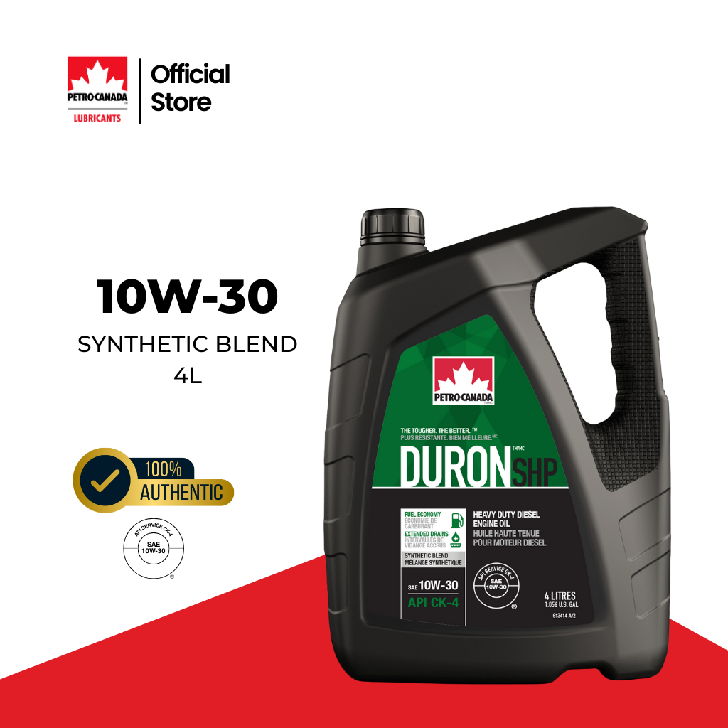 PETRO-CANADA Duron SHP 10W-30 Synthetic Blend Heavy-Duty Diesel Engine ...