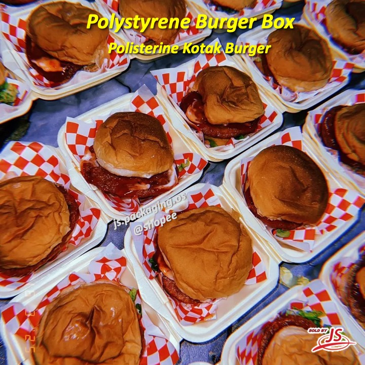 Bekas Polisterin Kotak Bungkus Burger Polystyrene Foam Burger Box ...
