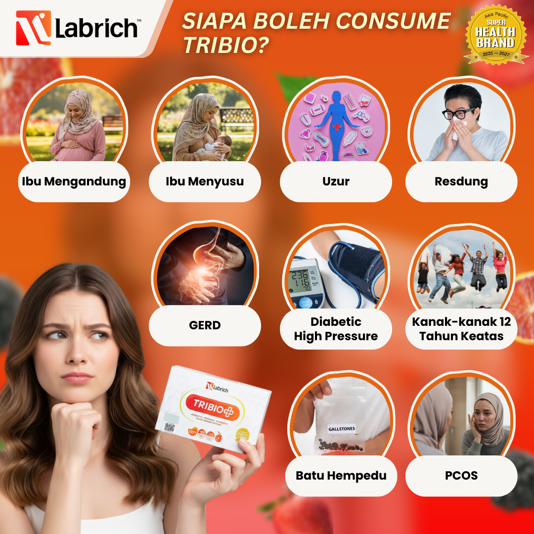 [PROBIOTIC] LABRICH TRIBIO SET KOMBO 2 KOTAK POSTBIOTIC + PREBIOTIC ...
