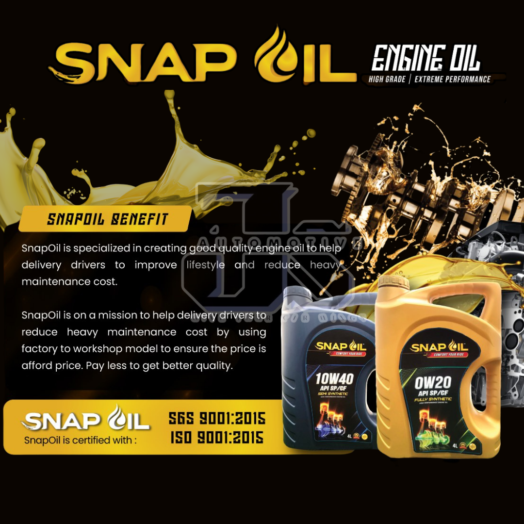 SNAP OIL OW20 Fully Synthetic Engine Oil Minyak Enjin 4 Liter API SP/CF ...