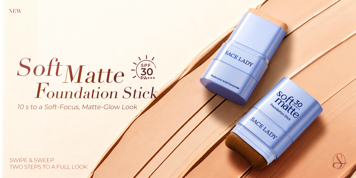 [Affluent Matte Set] SACE LADY SOFT MATTE FOUNDATION STICK 5-In-1 Skin ...