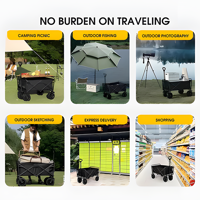 WTHB 400L Versatility Outdoor Wagon Trolley Heavy Duty Camping Portable ...