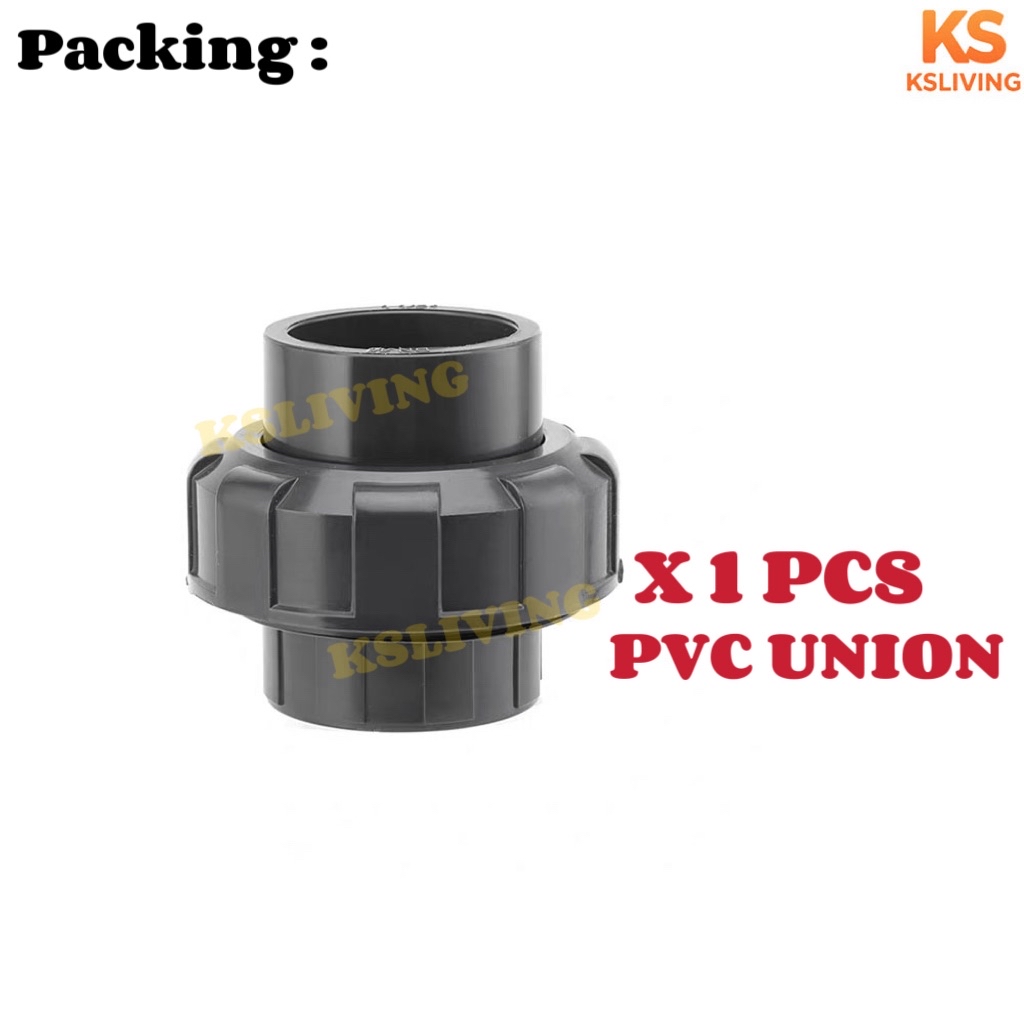 Kim.S PVC Union Coupling Socket PVC Fittings SCH80 Socket End Heavy ...