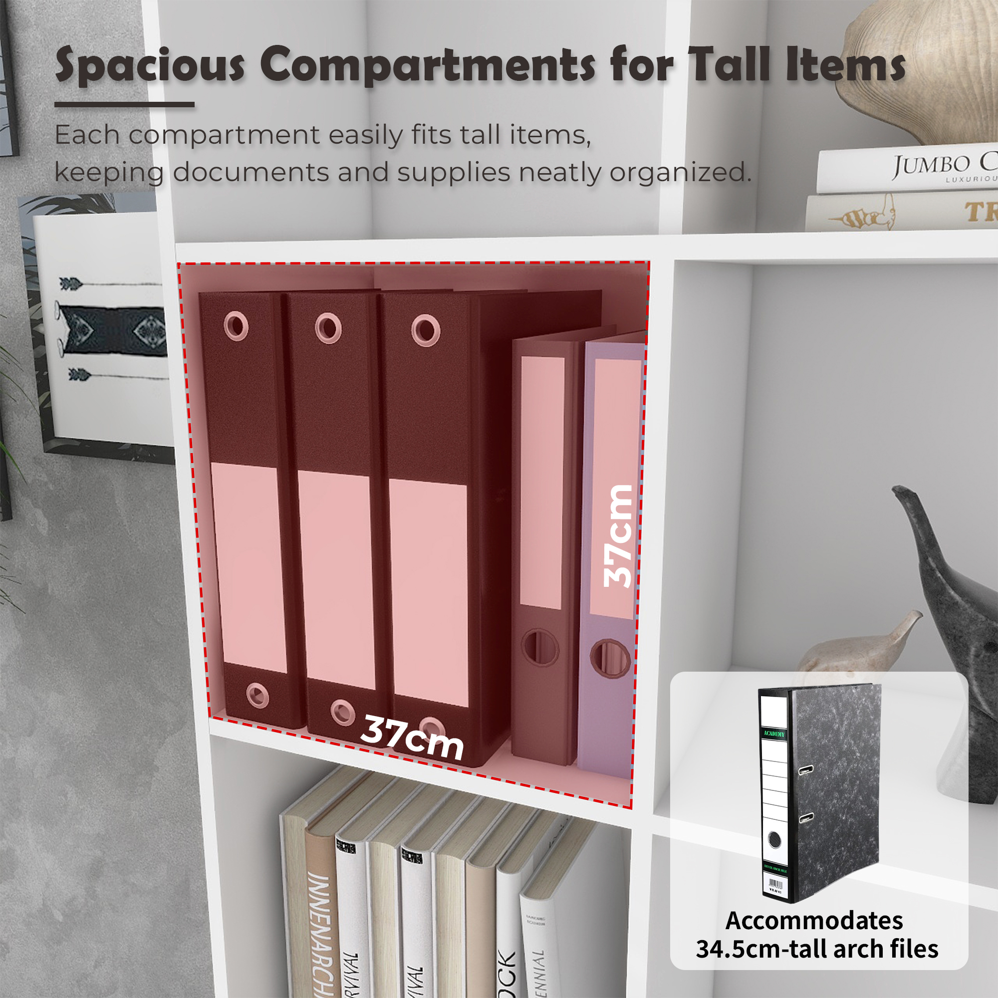SKL Furniture 4 / 8 / 12 Cubes White Filing Cabinet /Bookshelf ...