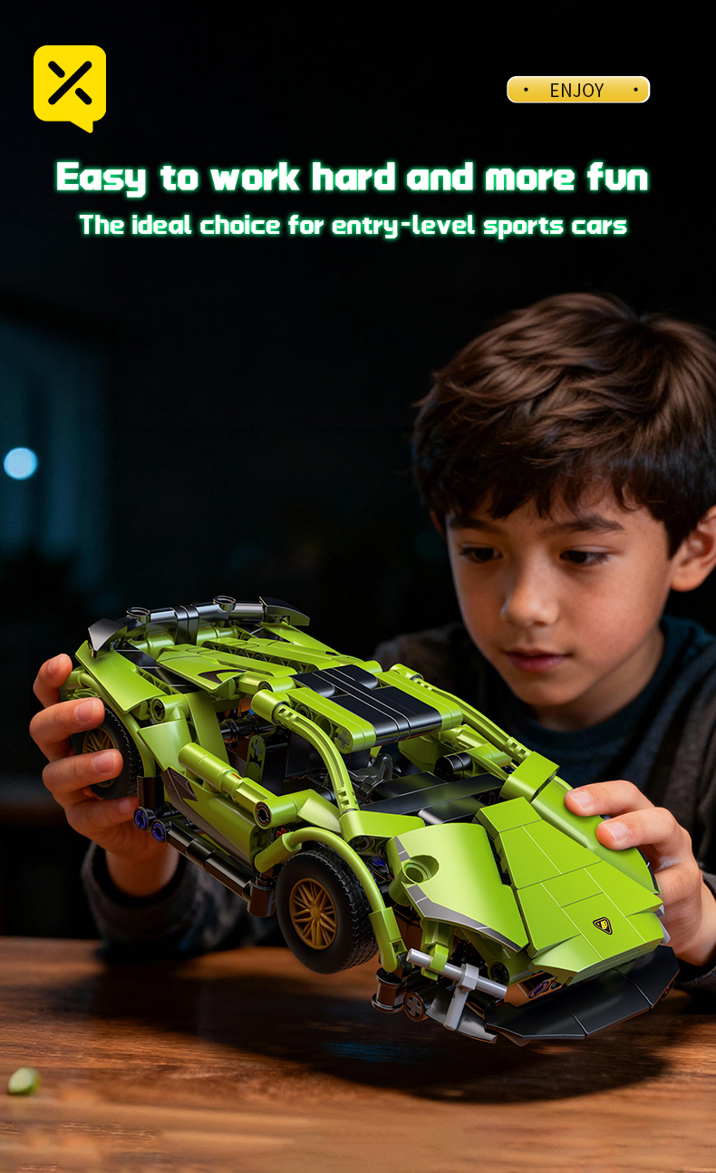 Lambo Blocks Car Supercar Building Blocks Car Model DIY Kereta Sukan ...