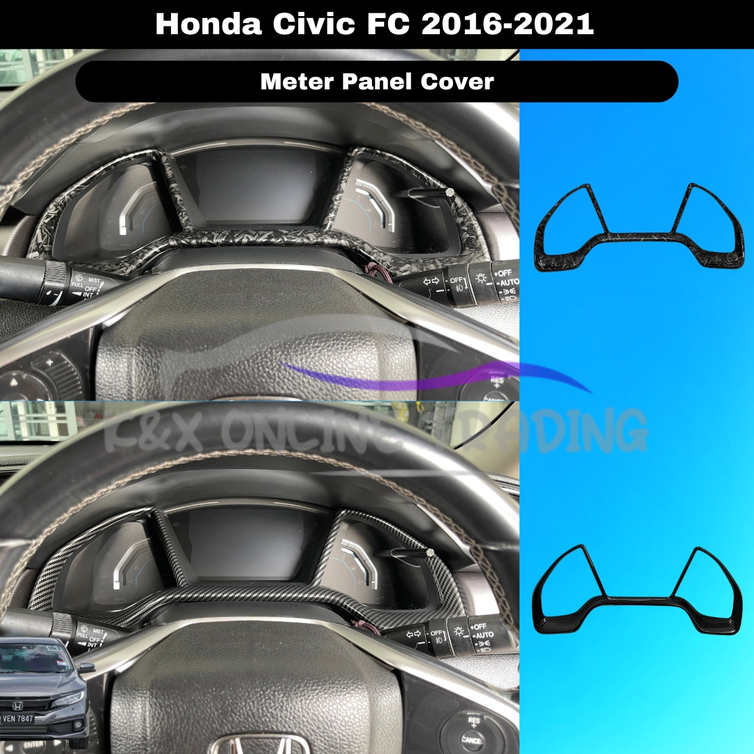 Honda Civic FC 2016-2021 Forged Carbon Trim Meter Panel/Meter Trim ...