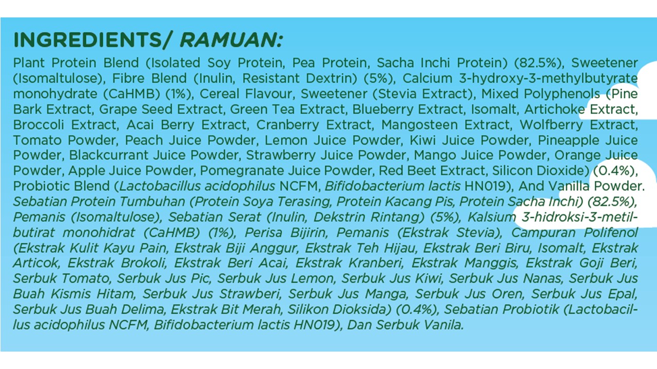 Biogrow Planteino Plant-Based Protein Cereal Vanilla (40gx6's) | Shopee ...