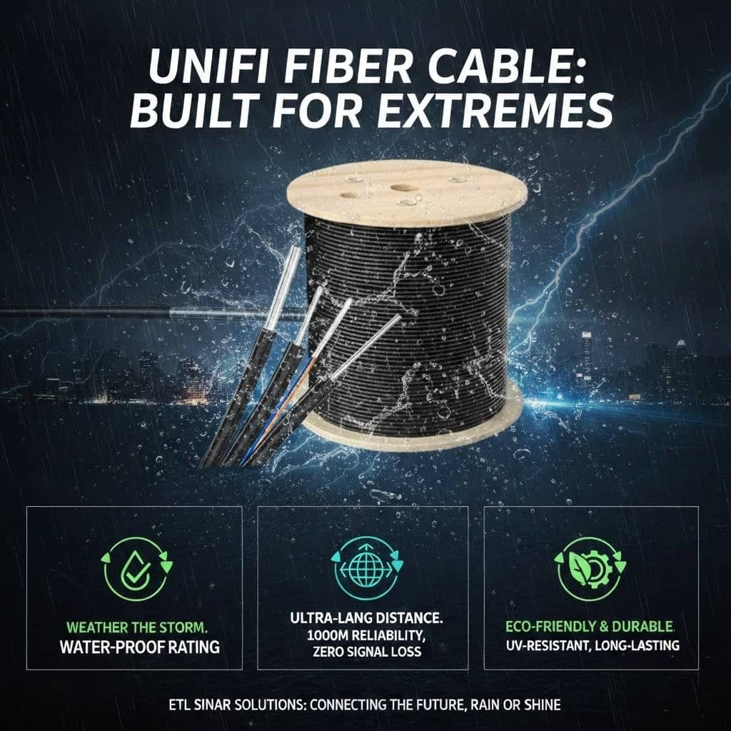 [1KM] 1-Core IB Outdoor Fiber Drop Cable - High Tensile (Unifi/Maxis ...