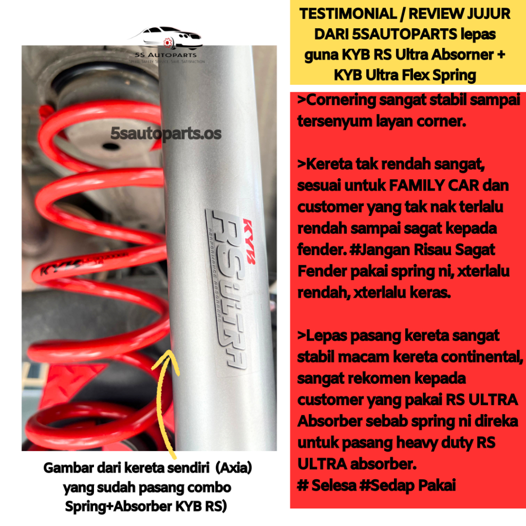 KYB RS ULTRA Toyota Vios NCP150, NSP151, (13'-20') Yaris NCP151 (13'-21 ...
