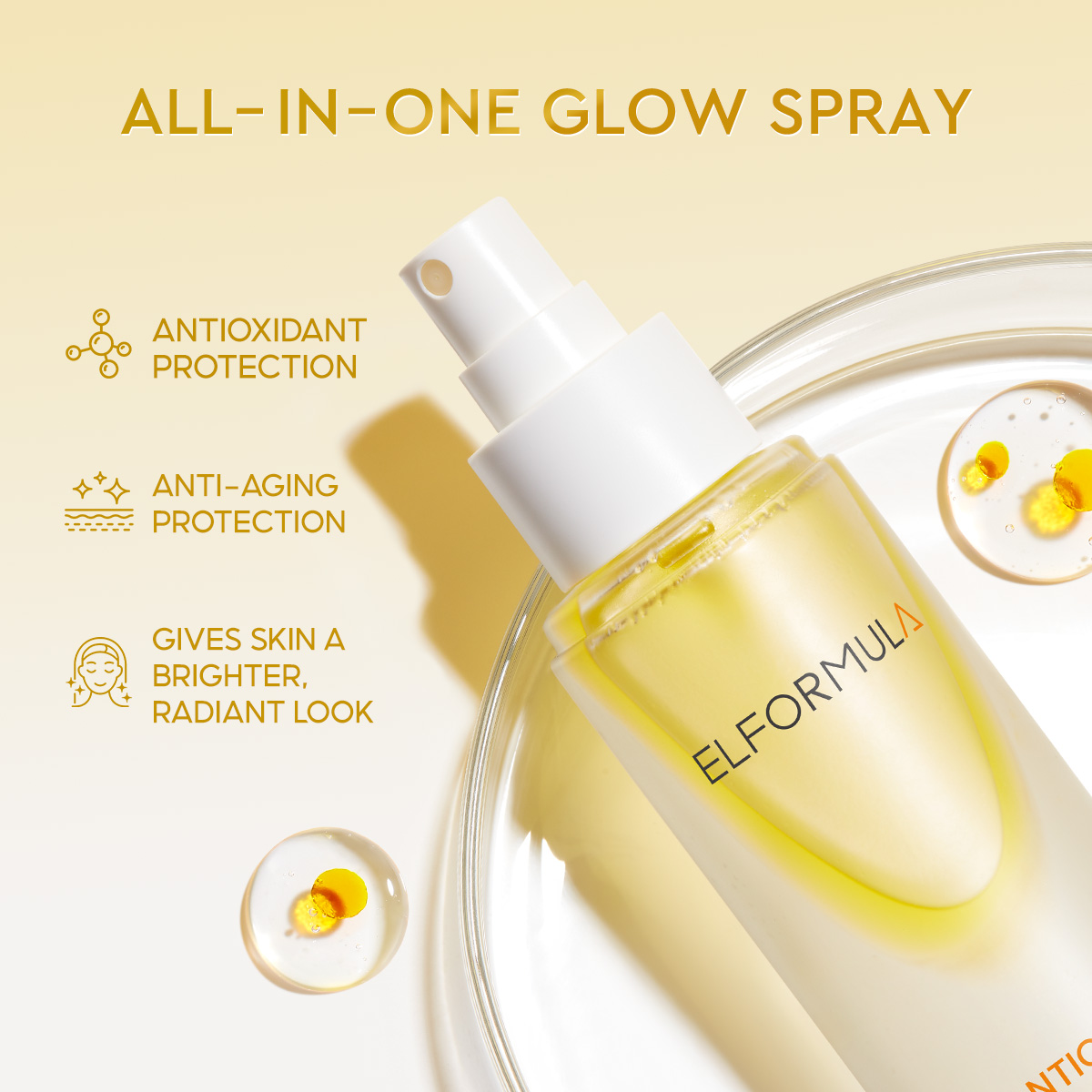 ELFORMULA Daily Set Moisturizer Gel + Antiox-C Serum Spray + Facial ...