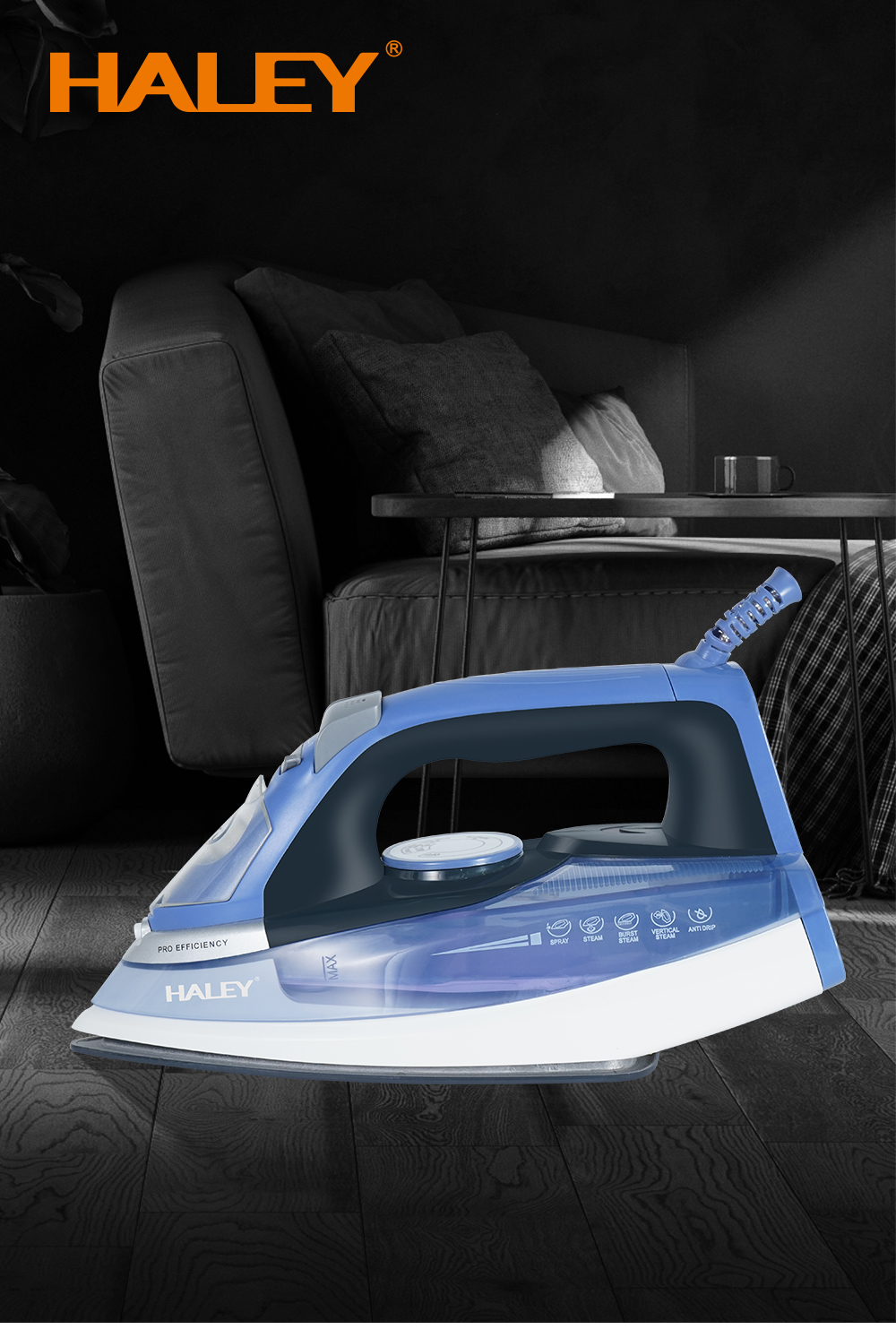 HALEY Ultra Resistant Ceramic Coating Steam Iron HY-2029 | Shopee Malaysia