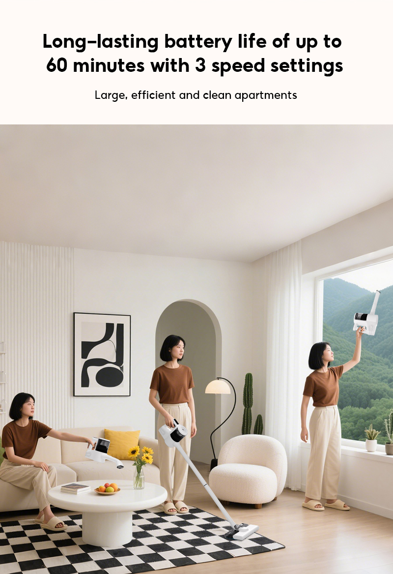 HAN RIVER Cordless Handheld Vacuum Cleaner With Mop Double Cleaning ...