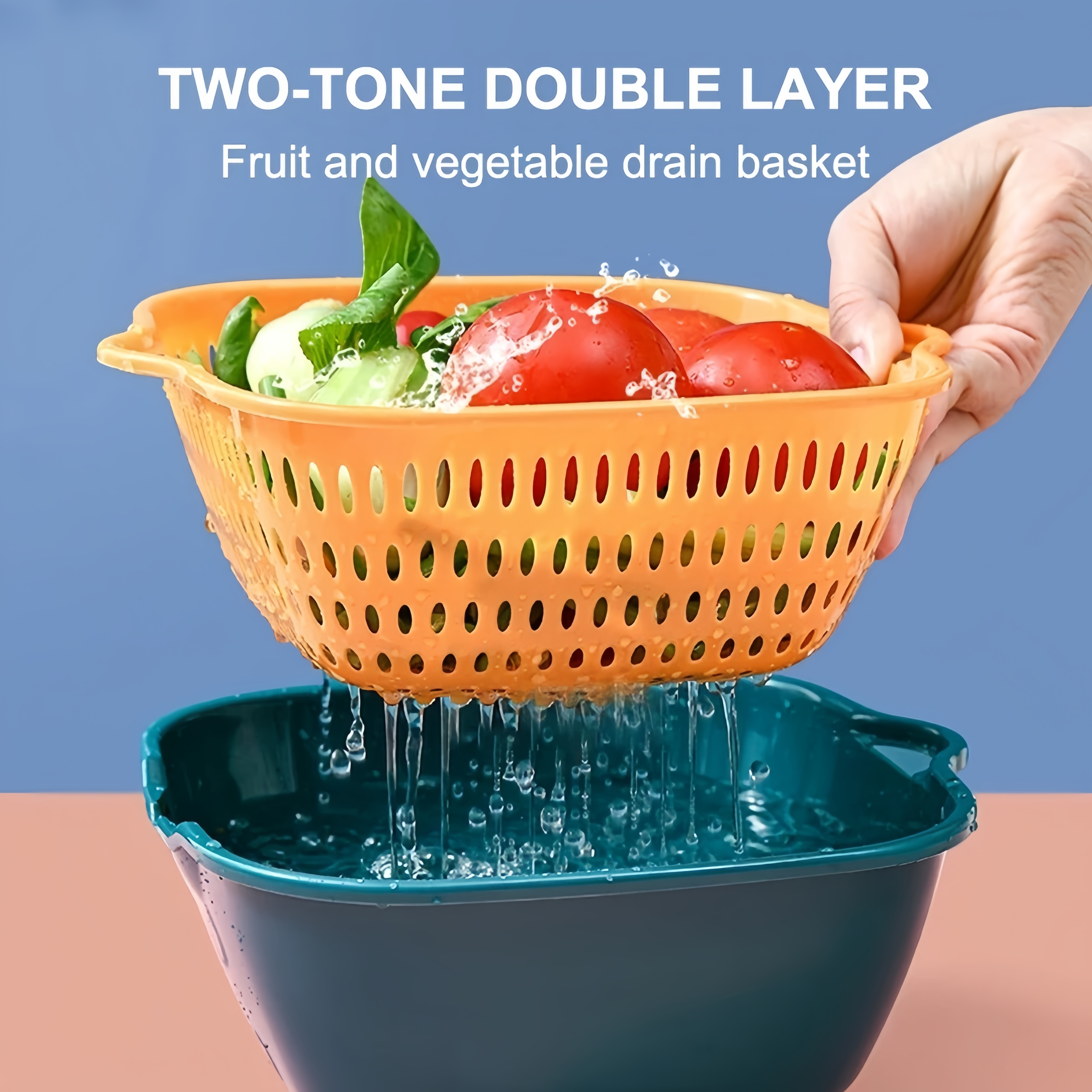 RSS_ 6IN1 Strainer & Colander For Fruits and Vegetables washing drainer ...