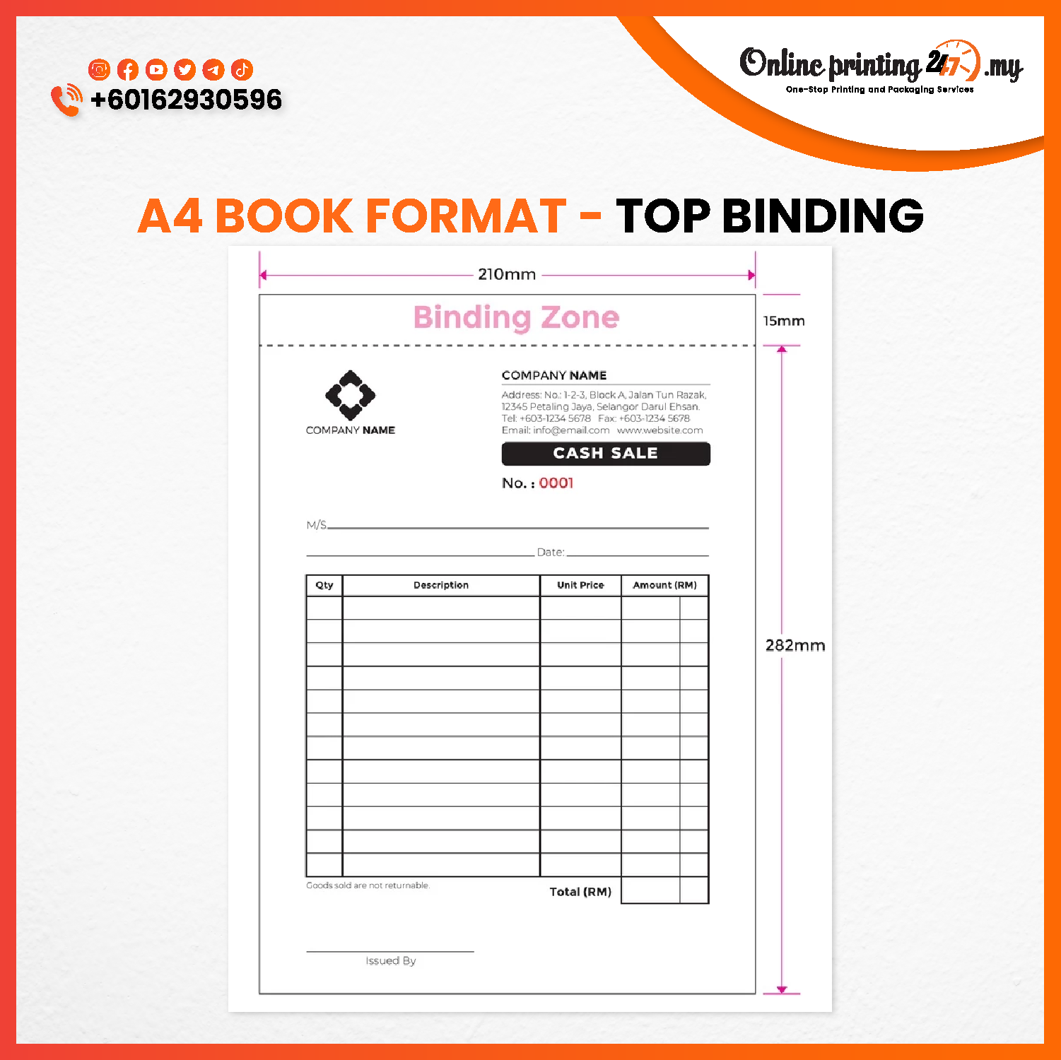 High-Quality A4 NCR Bill Book Printing – 2 Ply & 3 Ply Receipt and Invoice Books for Businesses ...