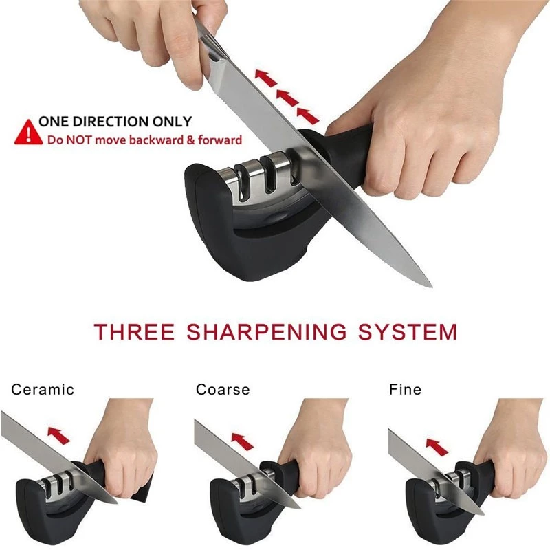 5-second speed grinding Sharpening Stone 3-in-1 Knife Sharpener Quick ...