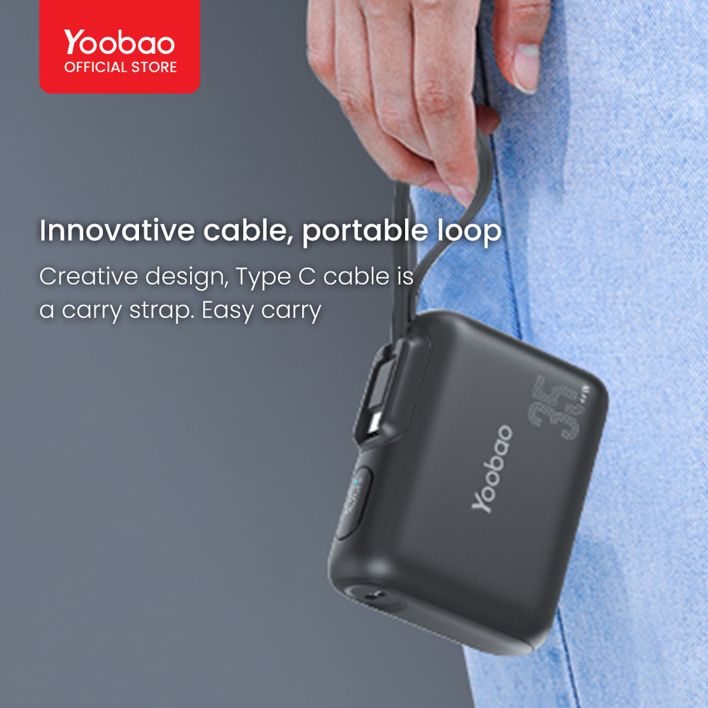 Original Yoobao Powerbank 10000mAh 3C CCC Power Bank 35W Fast Charging ...