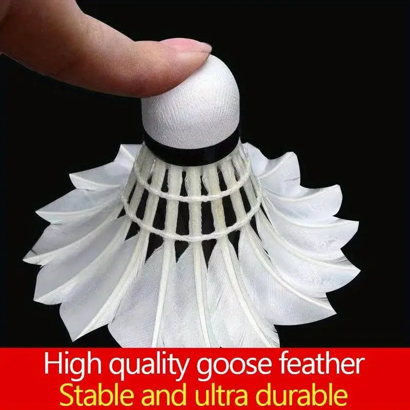6/12Pcs Badminton Shuttlecock Durable Training Bulu Tangkis Stable ...