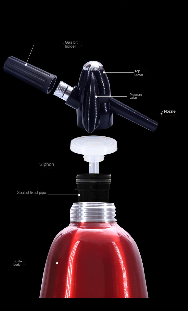 Soda Maker 1 Liter Cold Drink Carbonated Bubble Water Machine DIY ...