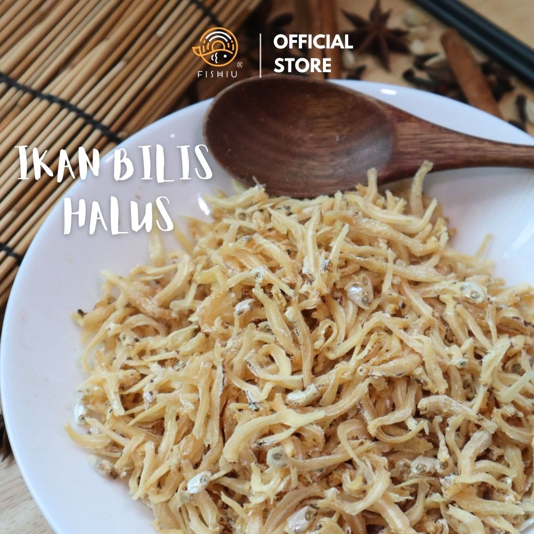 FISHIU Dried Anchovy 1-2cm (500G) Ikan Bilis Halus Mata Biru Ikan Bilis ...
