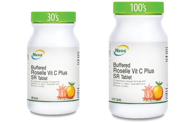 Nova Buffered Roselle Vit C Plus SR Tablet (30 Tablets / 100 Tablets ...