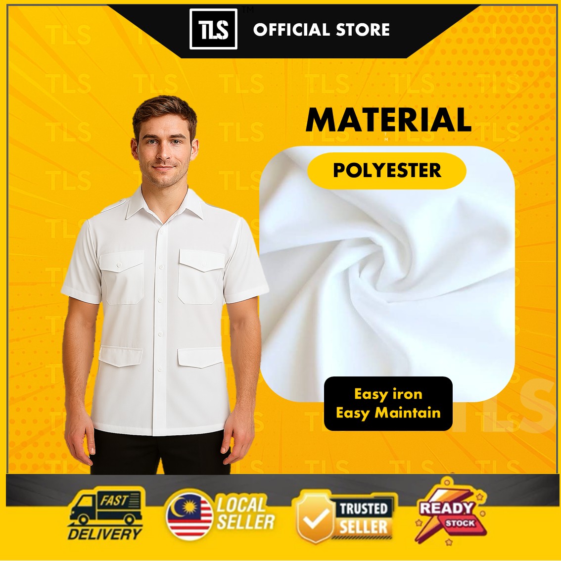Bush jacket /TLS MALE SECURITY UNIFORM SHORTSLEEVE/Bushjacketlelaki ...
