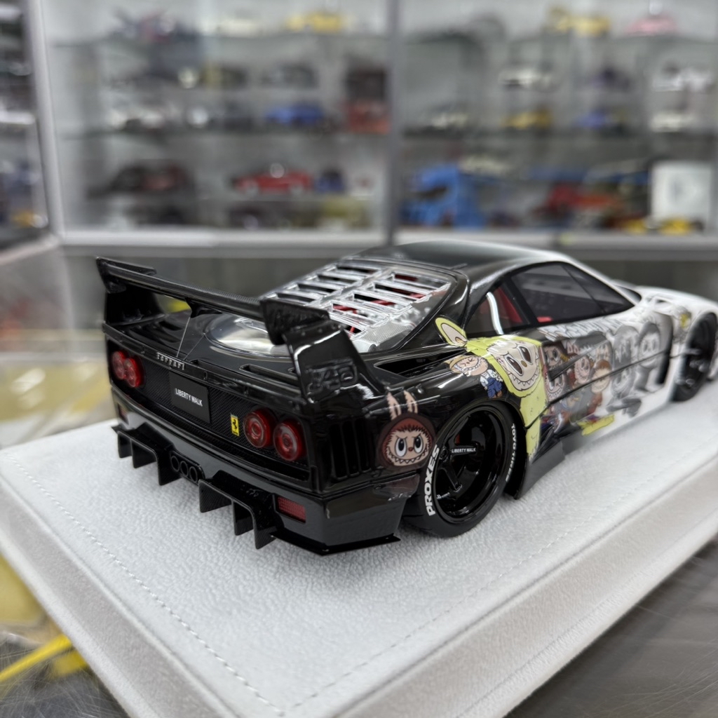 BBA Diecast 1:18 Scale Ferrari F40 LBWK Labubu Limited Edition 40 Unit ...