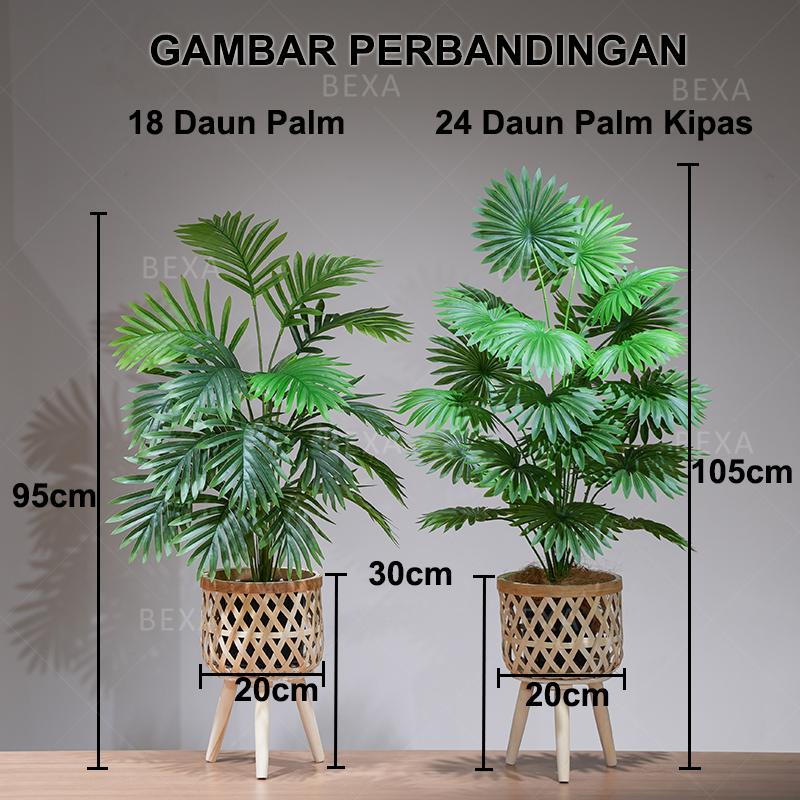 95cm-120cm Pokok Hiasan Dalam Rumah（PASU BUNGA ROTAN FREE）Pisang Belang ...
