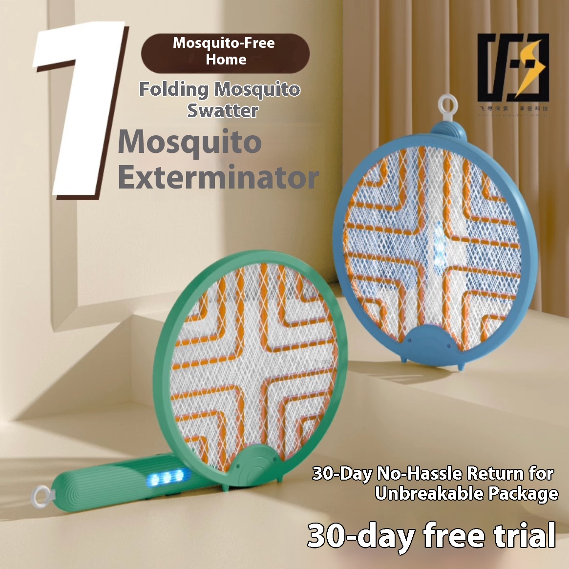 3 IN 1 USB Mosquito Electric Racket Electric Nyamuk Insect Raket Nyamuk ...