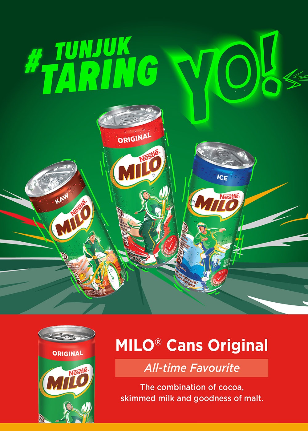 NESTLE Milo Original Can 240ml (Halal) | Shopee Malaysia