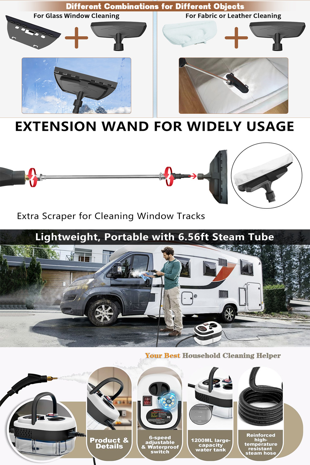 Steamer Cleaner 8500W Pressure Washer High Temperature High Pressure ...