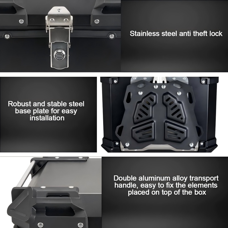 Top Box 38L 45L Waterproof Oustproof Hight Quality Easylnstal Durable Reflector Motorcycle Box ...