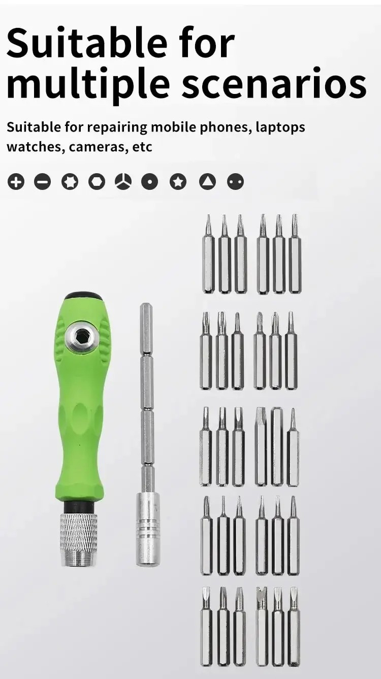 32 in1 Precision Screwdriver Set Repair Torx Screw Driver Phone Laptop ...