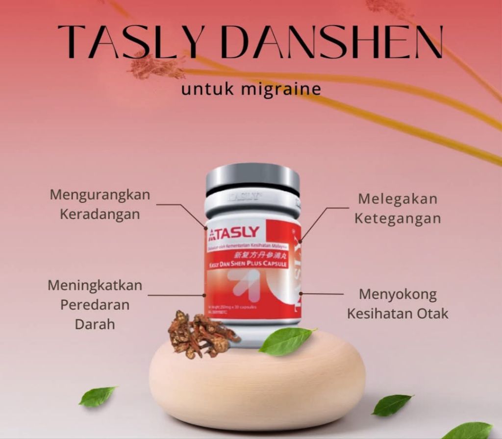 (1 Bottle)—Tasly Dan Shen Plus Capsule | Free Gifts🎁| HALAL | New ...