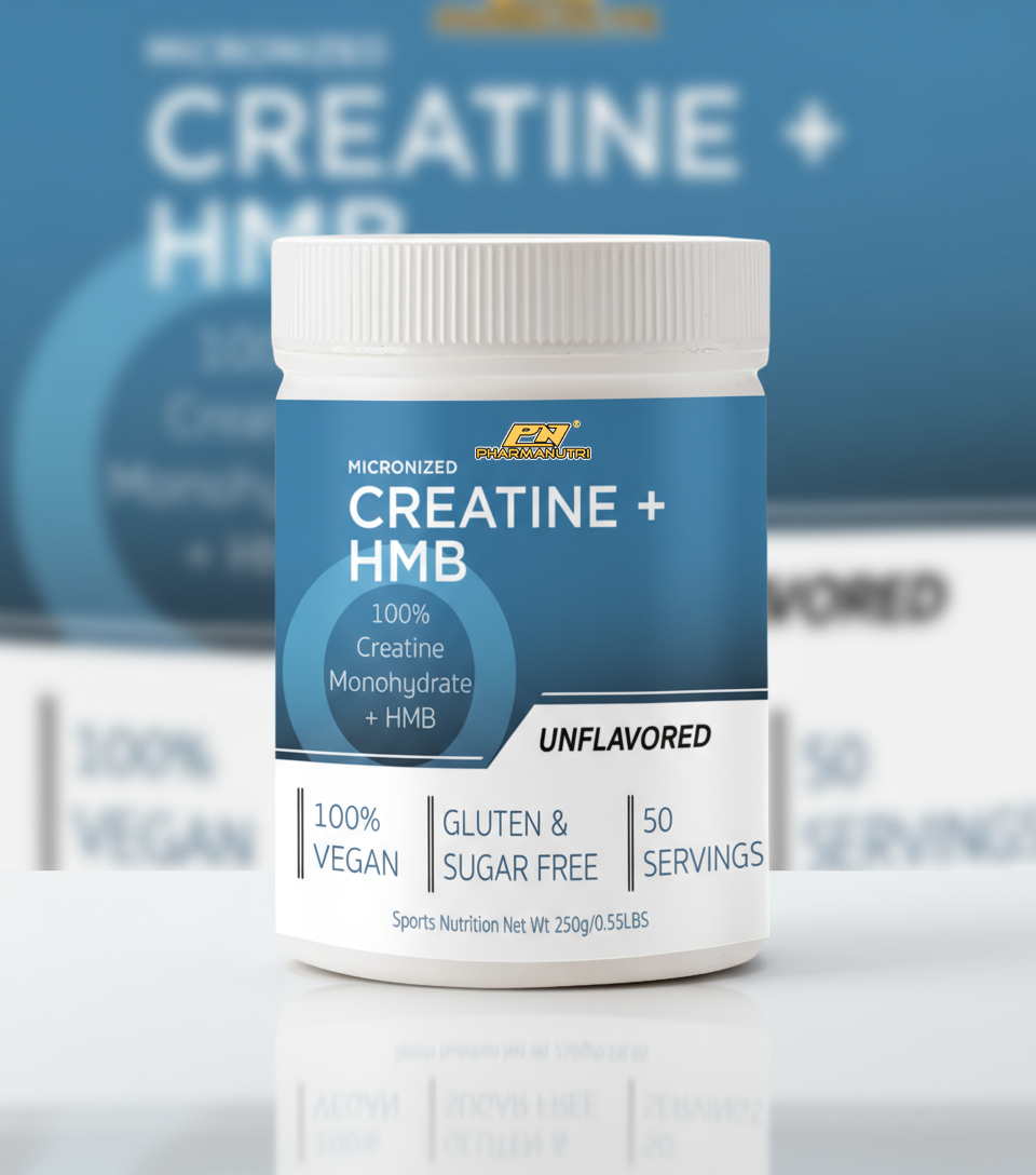 Creatine Monohydrate CMO200 + HMB Halal by Pharmanutri (250g) 50 ...