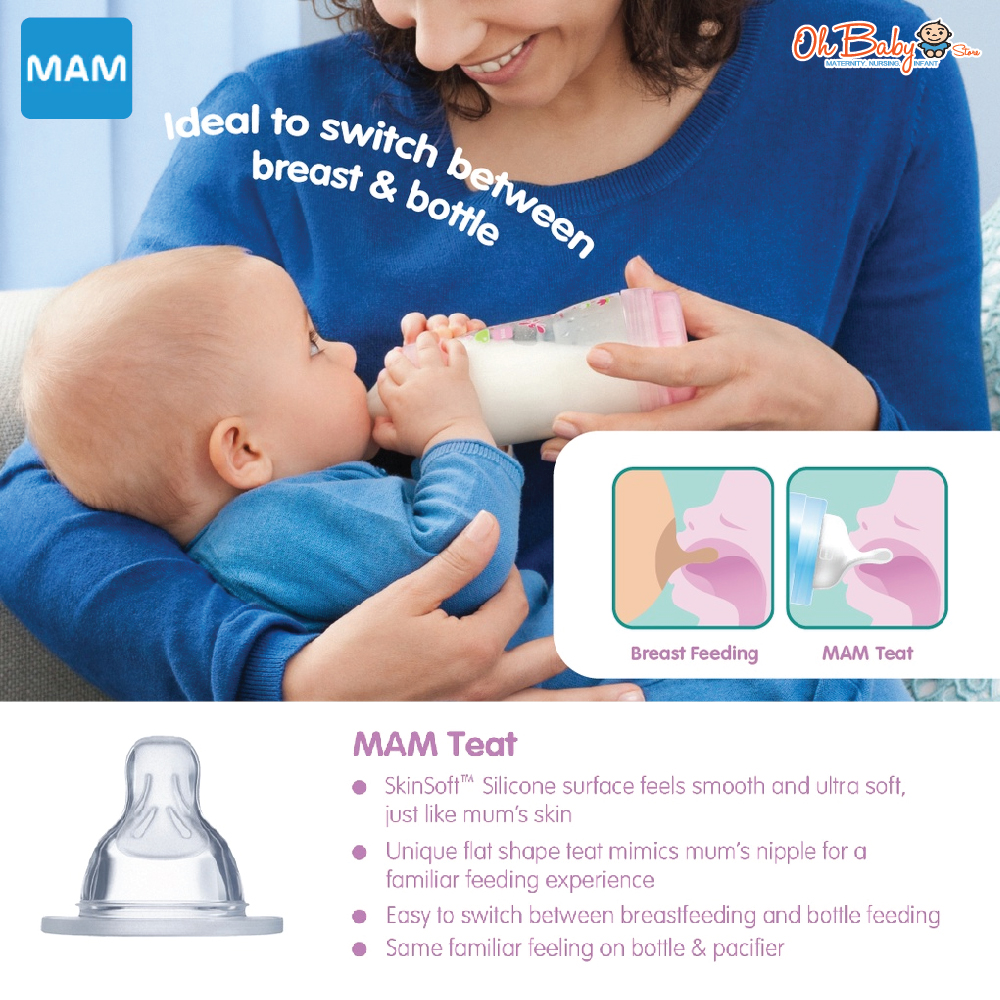 MAM Easy Start Dual Anti-Colic Baby Feeding Bottle 160ml/260ml Twins | Shopee Malaysia