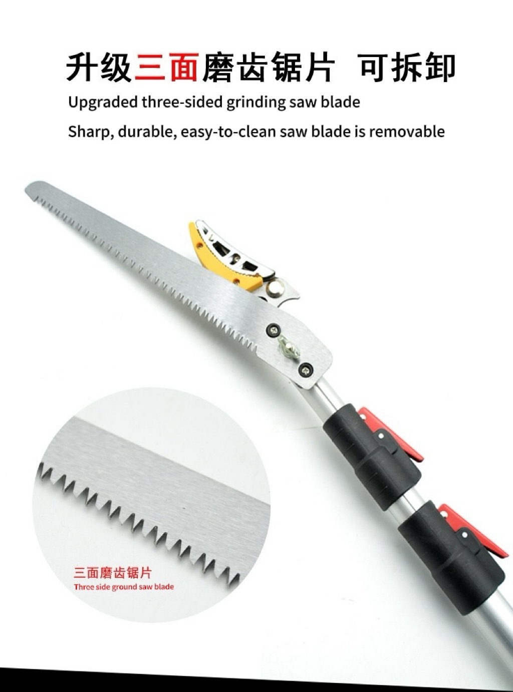 Stainless Steel Extended High Branch Shears, Green Garden Shears ...