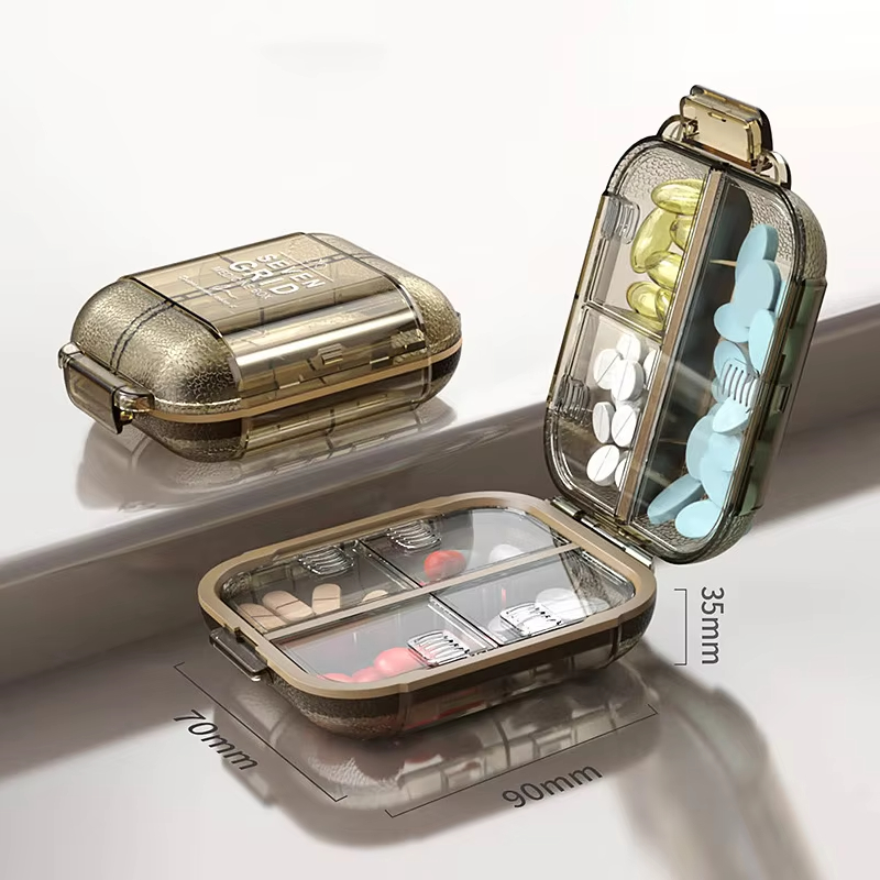 Organizer Ubat dan Vitamin Semasa Perjalanan Portable Double Layer Pill ...
