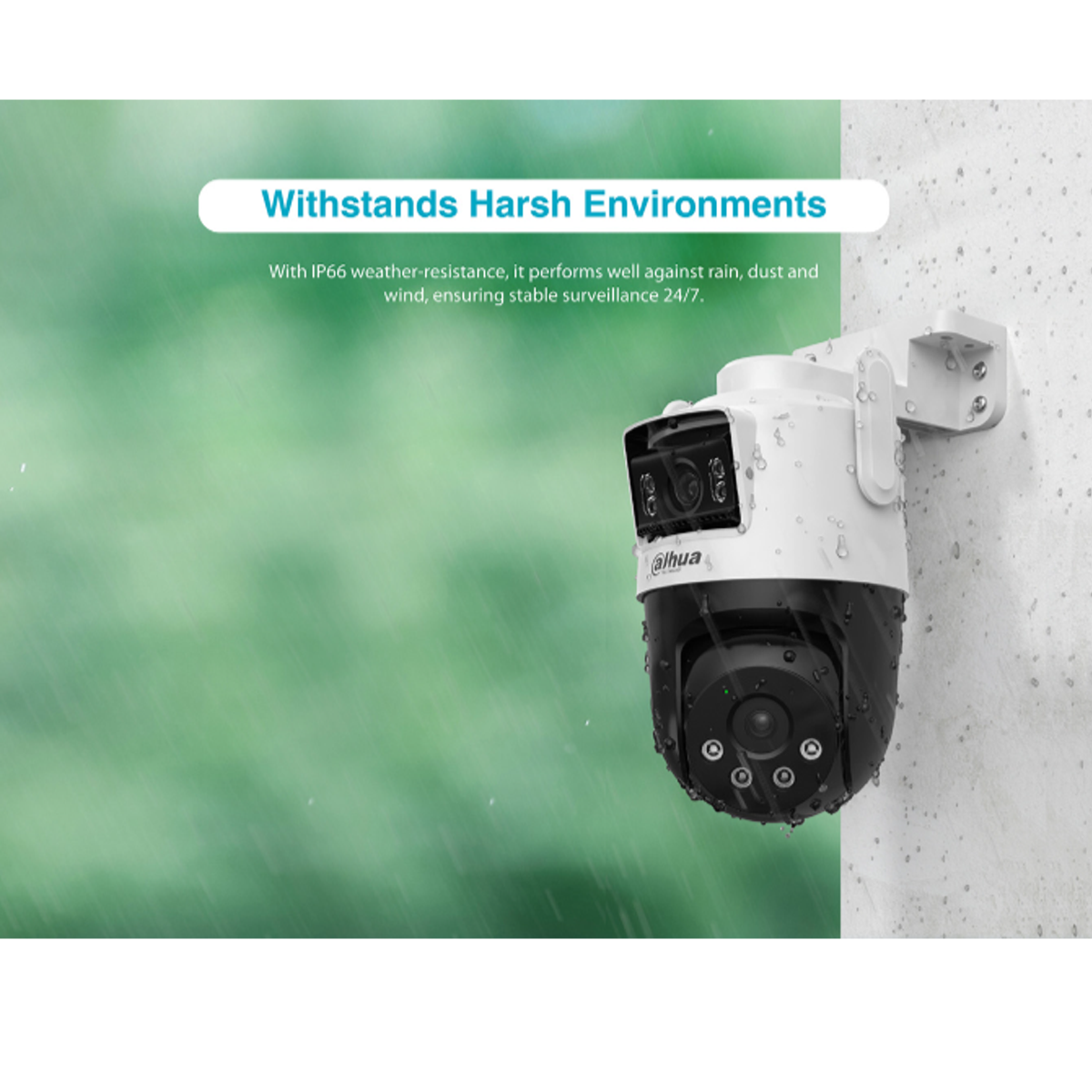 Dahua P5D-5F-PV/P3D-3F-PV Outdoor Wireless WiFi Camera 5+5MP Dual Lens ...