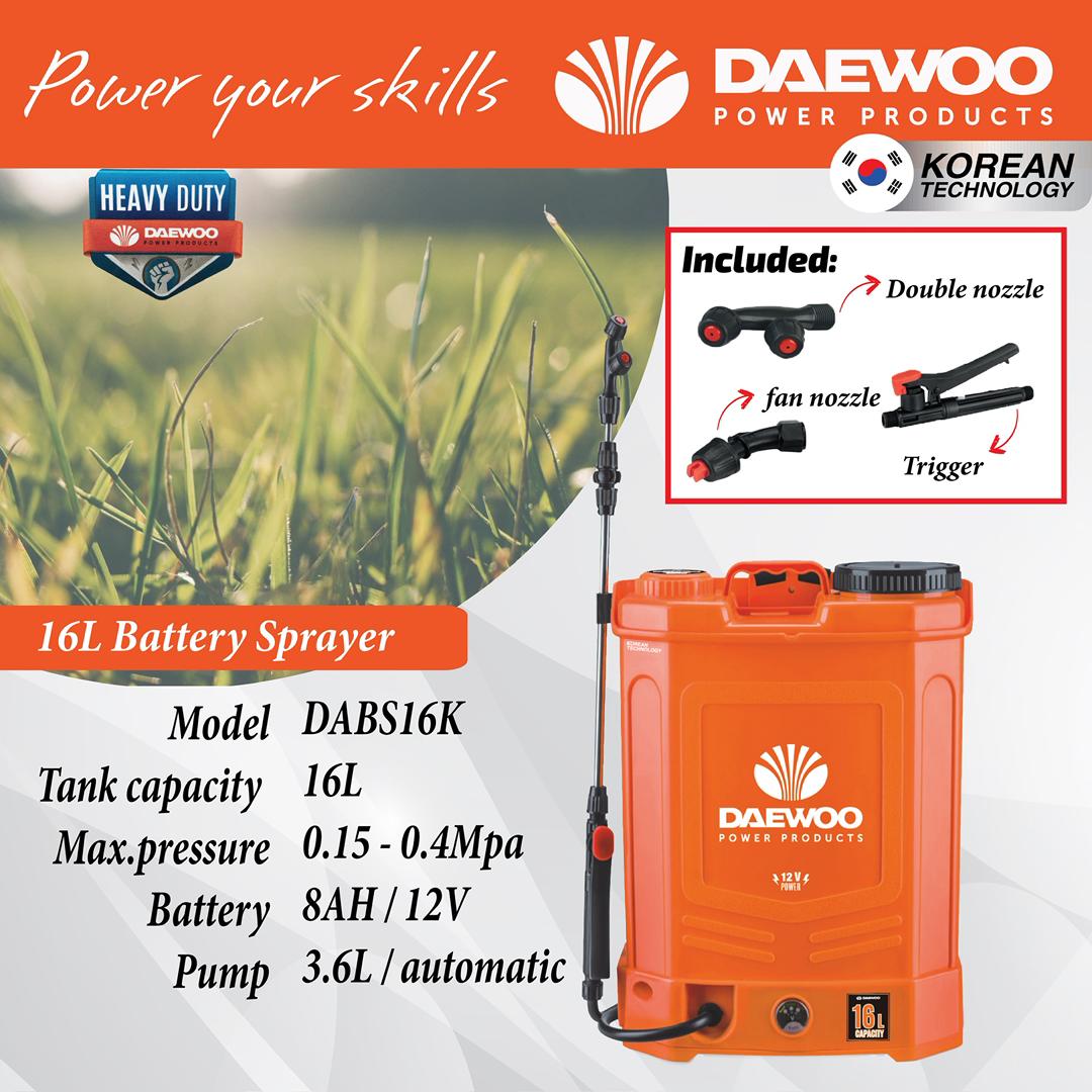 DAEWOO Battery Sprayer 16L / 20L | Pam Racun Bateri Daewoo Taneka ...