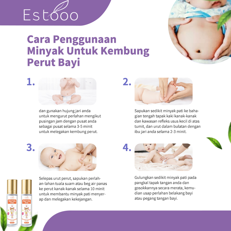 Estooo 10ml Essential Oil Blend for kids Terapi oil Sleepwell/Hungryme ...