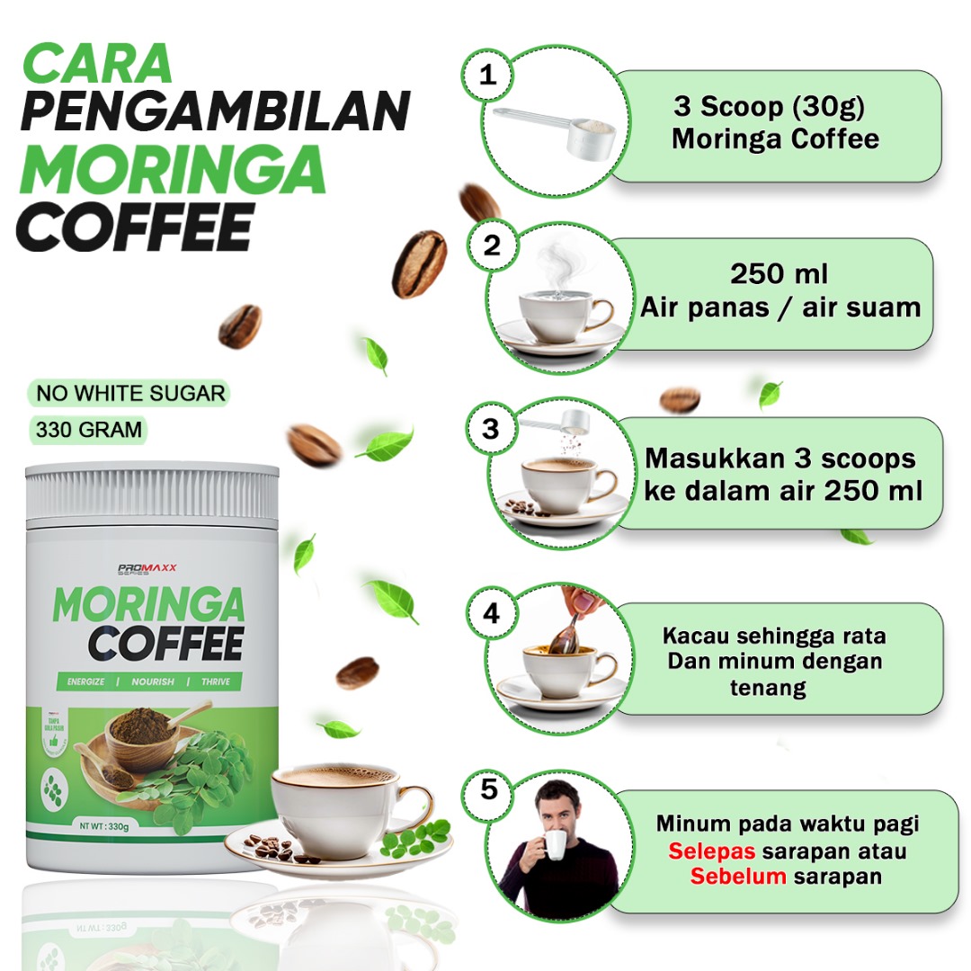 Moringa Coffee (Kopi Moringa) + Coffee Arabica (Kopi Arabica) | Kopi ...