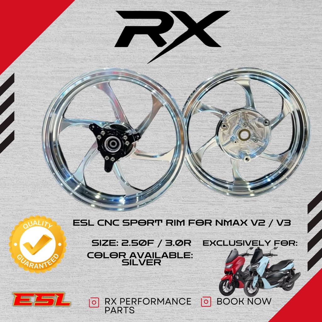 Sport Rim Esl 6L CNC Design For Yamaha Nmax V2/V3 | Shopee Malaysia