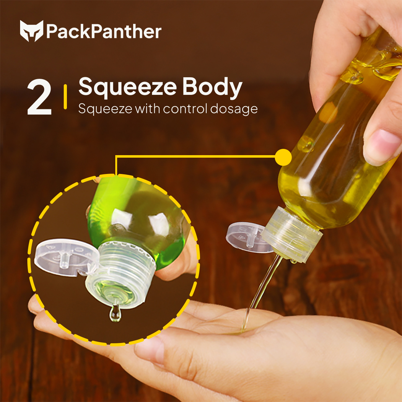 Botol Mini Travel Kit PET Transparent Clear Flip Cap Botol Plastik ...