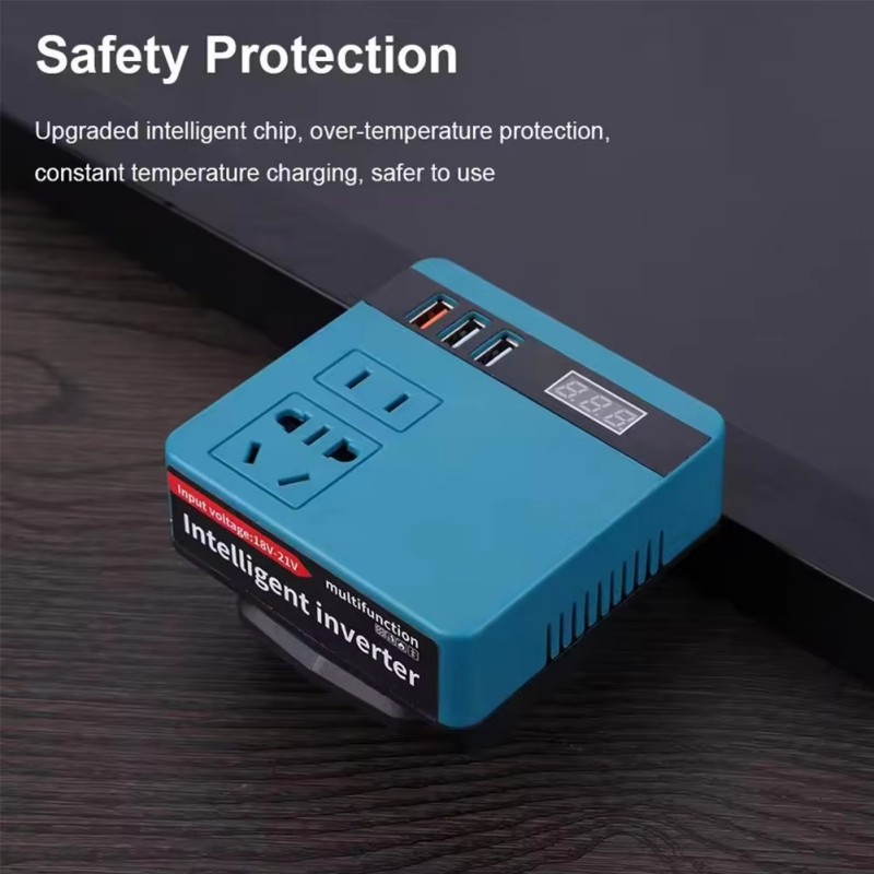 Portable Power Inverters Lithium Battery Inverter lnverter 18v to 220v ...