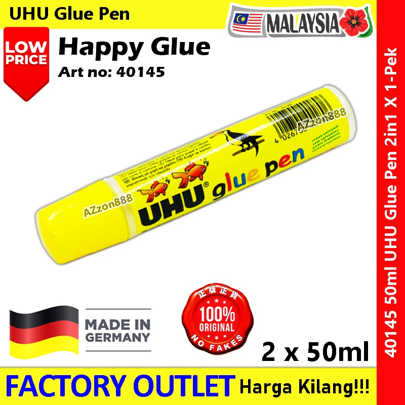 UHU Happy Glue 50ML 2 IN 1 #40145 #UHU #Happy #Glue #Pen | Shopee Malaysia