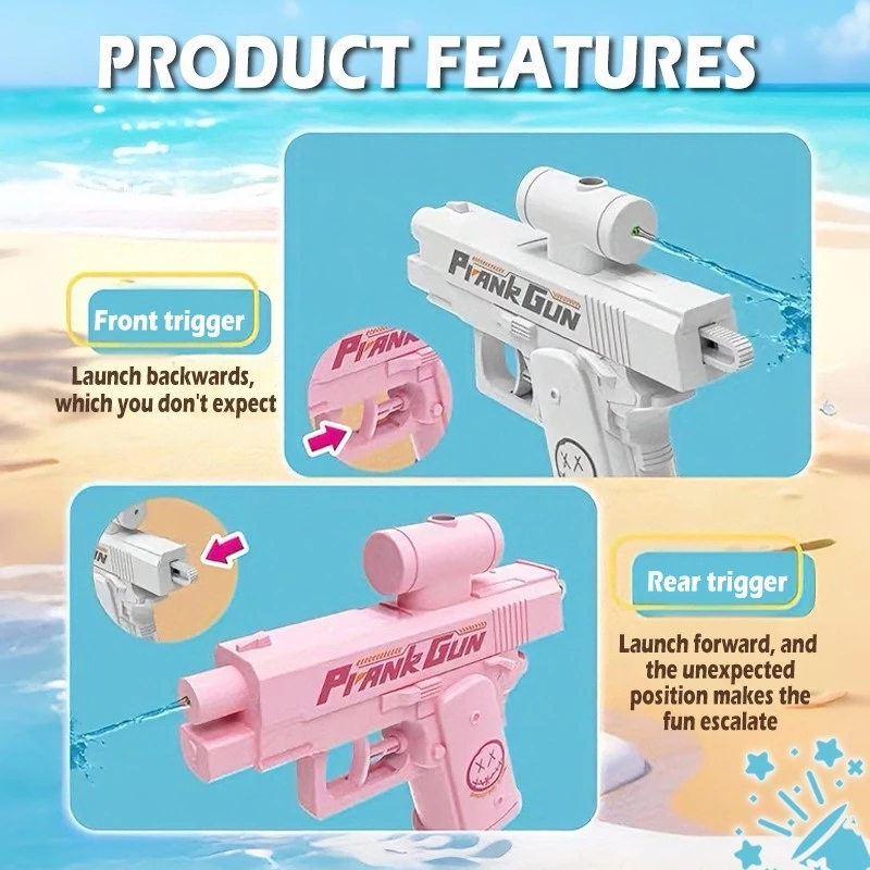 water gun magic water toy double-sided water gun Prank water game ...
