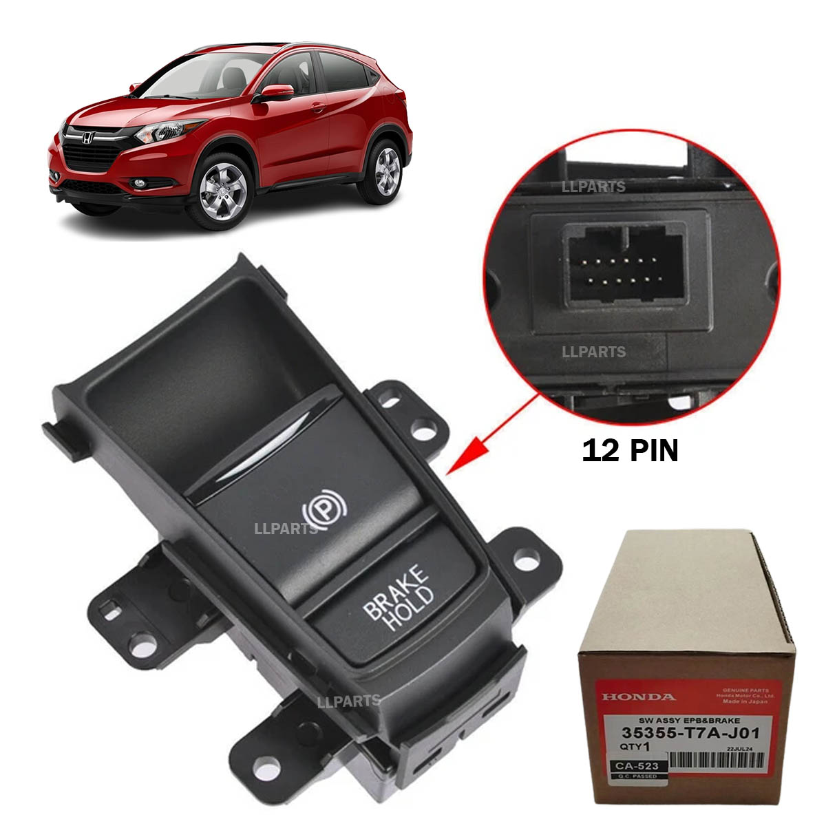 Original Honda HRV HR-V Auto Hand Brake Hold Switch Button Gear ...